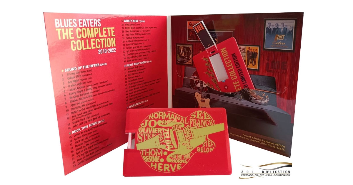 Coffret USB Digipack personnalisé : découpe, Pelliculage Brillant